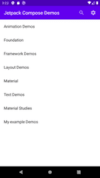 Popular Examples libraries, tools and examples for Jetpack Compose